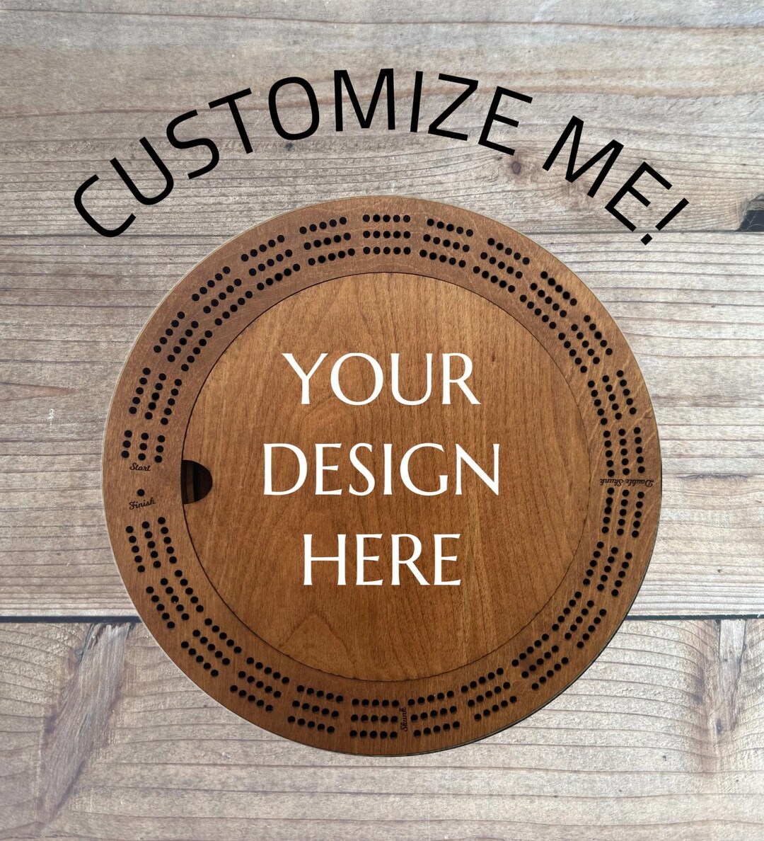Large 11 Custom Cribbage Boards Card and Peg Storage-laser Engraved ...