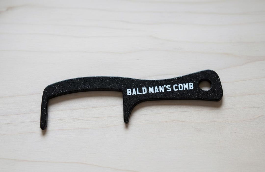 Funny Bald Man Comb Gag Gift for Men - Hilarious Retirement Gift for ...