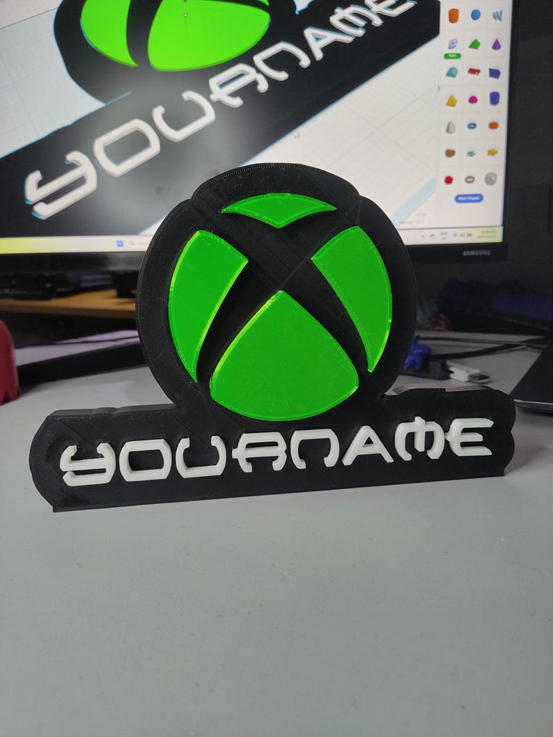 Custom Xbox Name Plate | Personalized Xbox Name Sign | 3D Printed Gamer ...