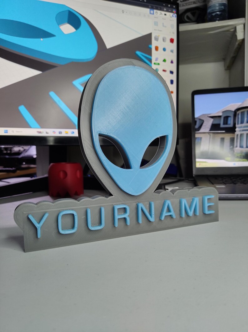 Custom Alienware Name Plate | Personalized Alienware Name Sign | Custom ...