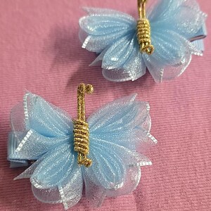 Charming Blue Butterfly Hair Clips Set of 2 - Etsy