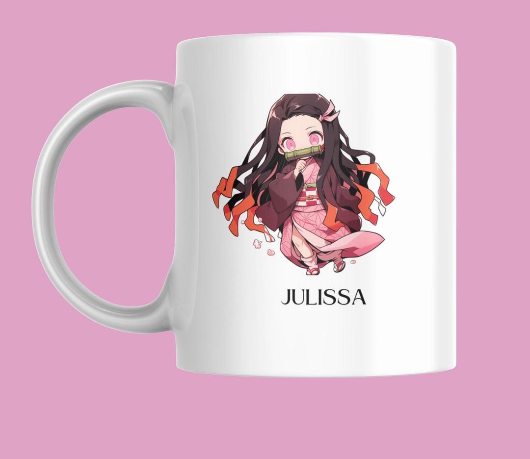 Unique Nezuko Mug With Your Name on Both Sides. - Etsy