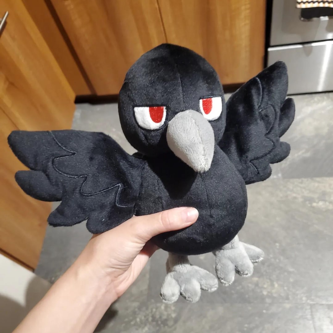Poseable Weighted Crow Plushie - Etsy