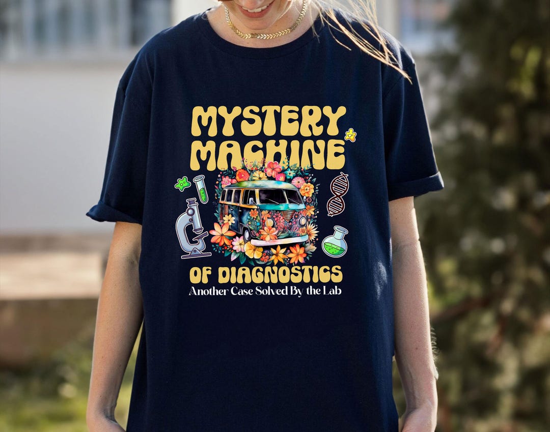 Mystery Machine of Diagnostics T-shirt, Hippie Science Lab Tech Tee ...