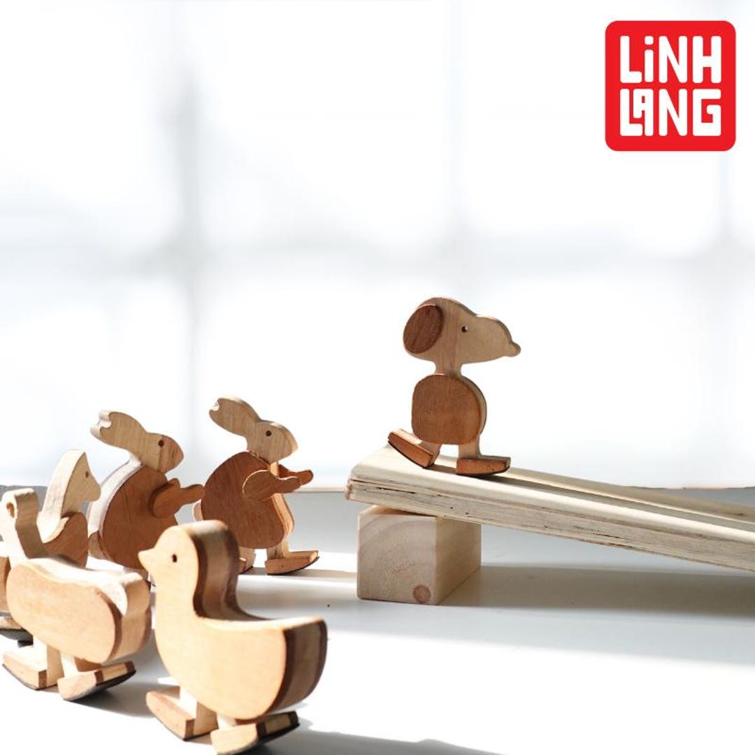 Wooden Ramp Walking Animals for Toddlers, Rustic Smooth, for New Mom ...