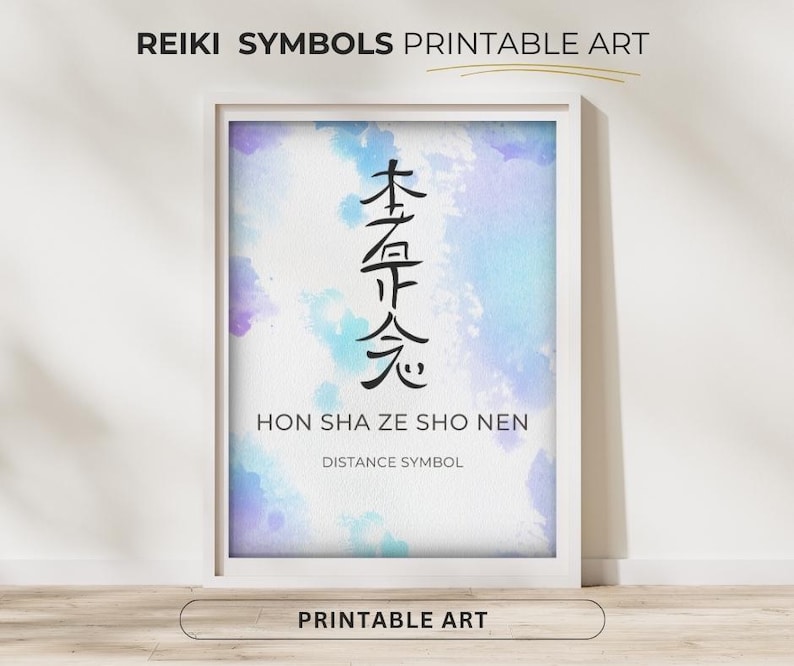 Reiki Symbols Printable Art – Digital Healing Wall Decor, Spiritual Art ...