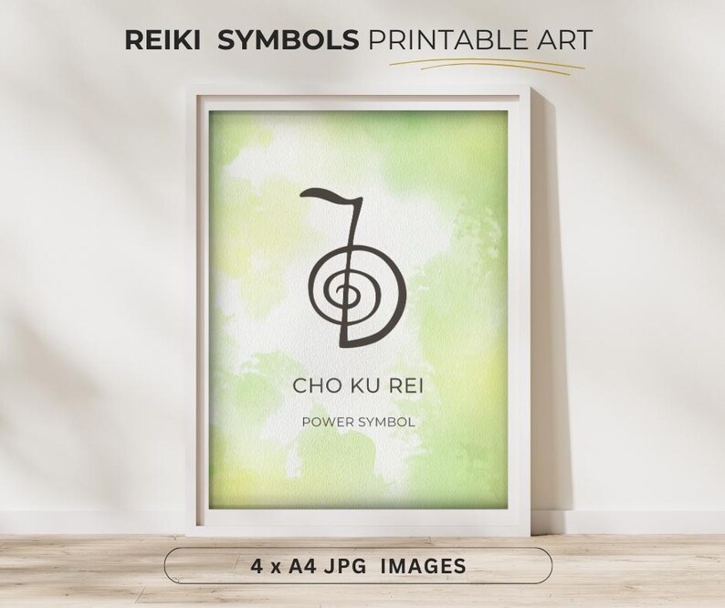 Reiki Symbols Printable Art – Digital Healing Wall Decor, Spiritual Art ...