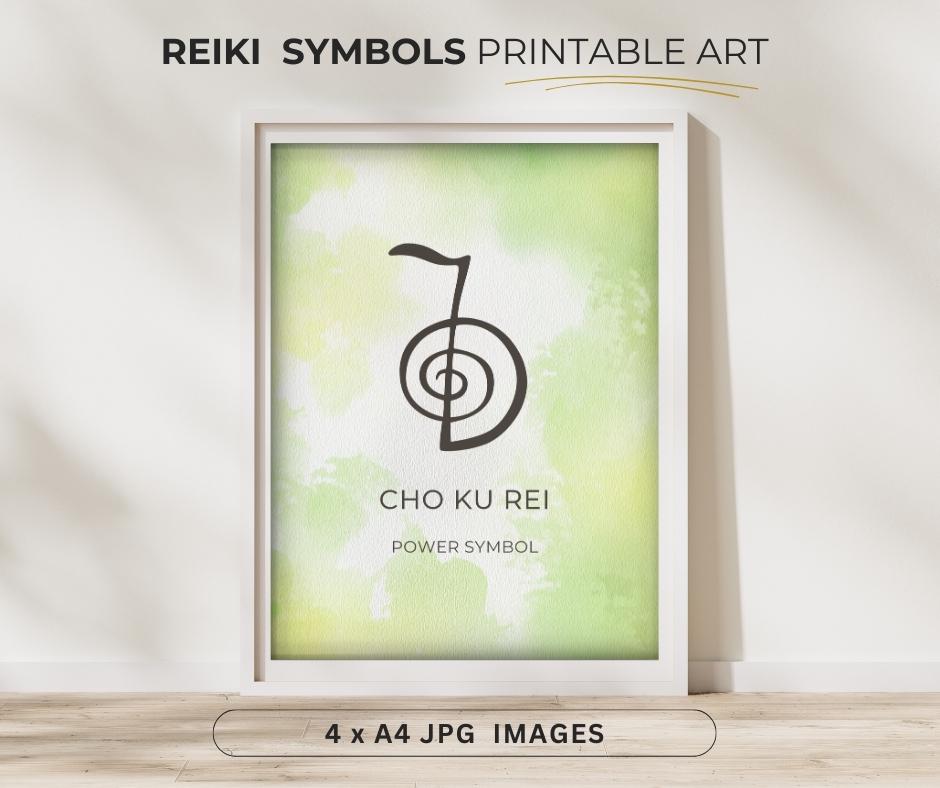 Reiki Symbols Printable Art – Digital Healing Wall Decor, Spiritual Art ...