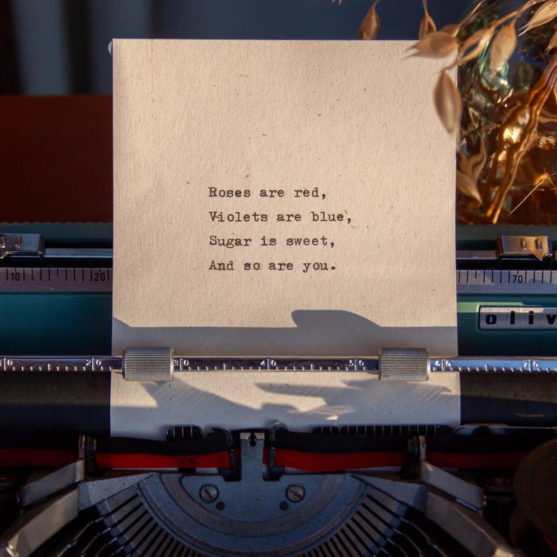 Vintage Love Note Card | Custom Romantic Message, Handmade Keepsake ...