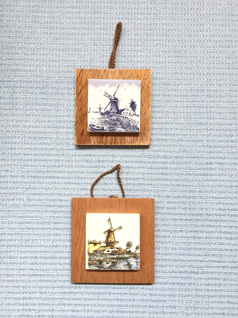 Dutch Delft, Wall Hangings, Windmills, Windmill Wall Art, Original ...