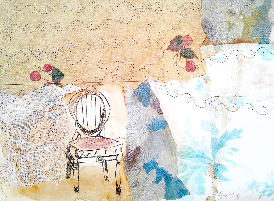 Art, Handmade Collage, French Collage, French House, Original Collage ...