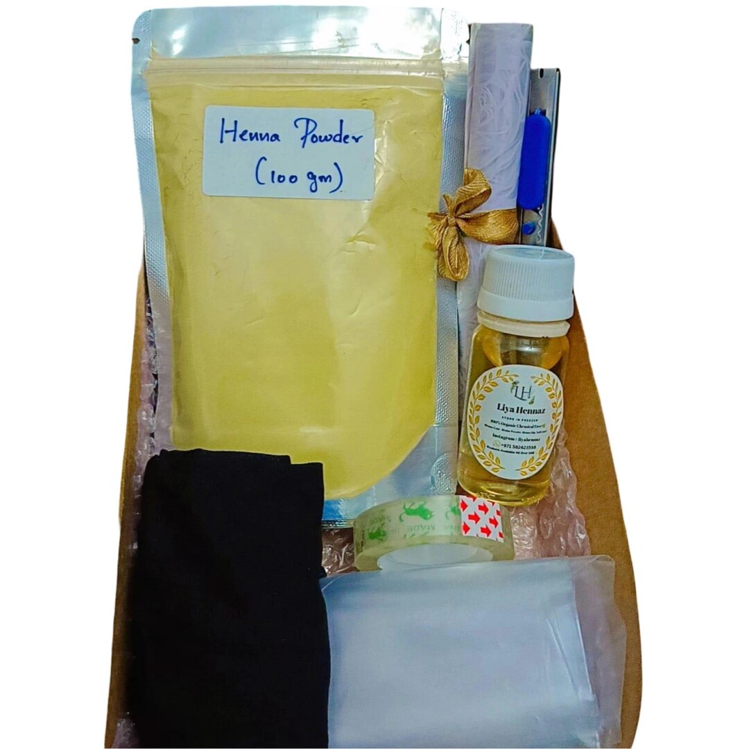 DIY Henna Kit - All-in-one Mehndi Starter Set, Organic & Easy for ...