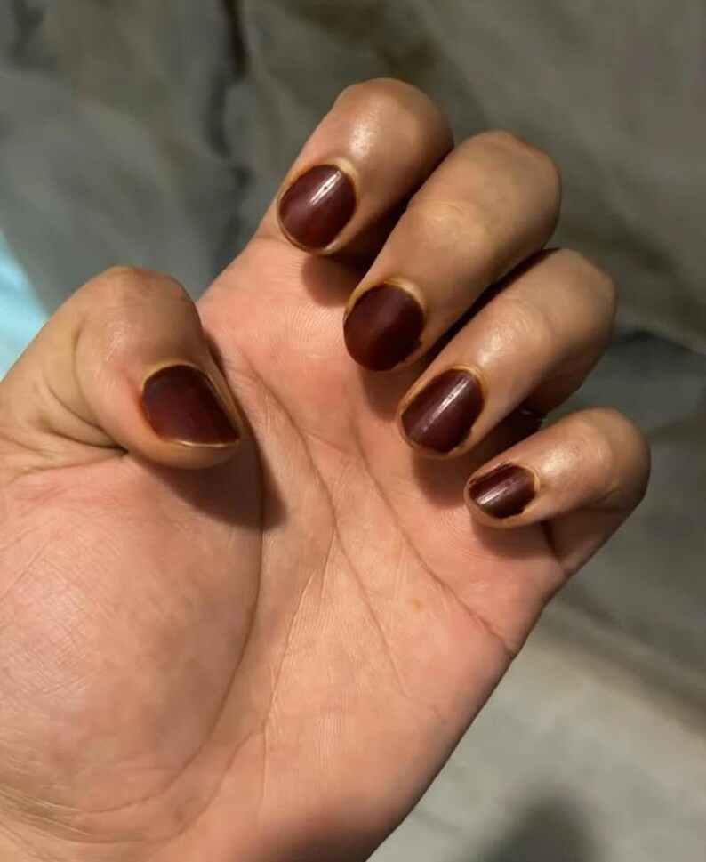 Dark Maroon Nail Henna Cones - (15g- 18g) Halal Breathable Organic Nail ...