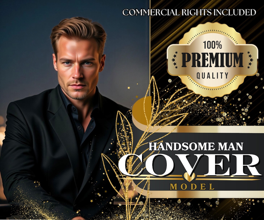 Handsome Man Cover Model / Romance Novel Cover Mode / AI Male Model ...