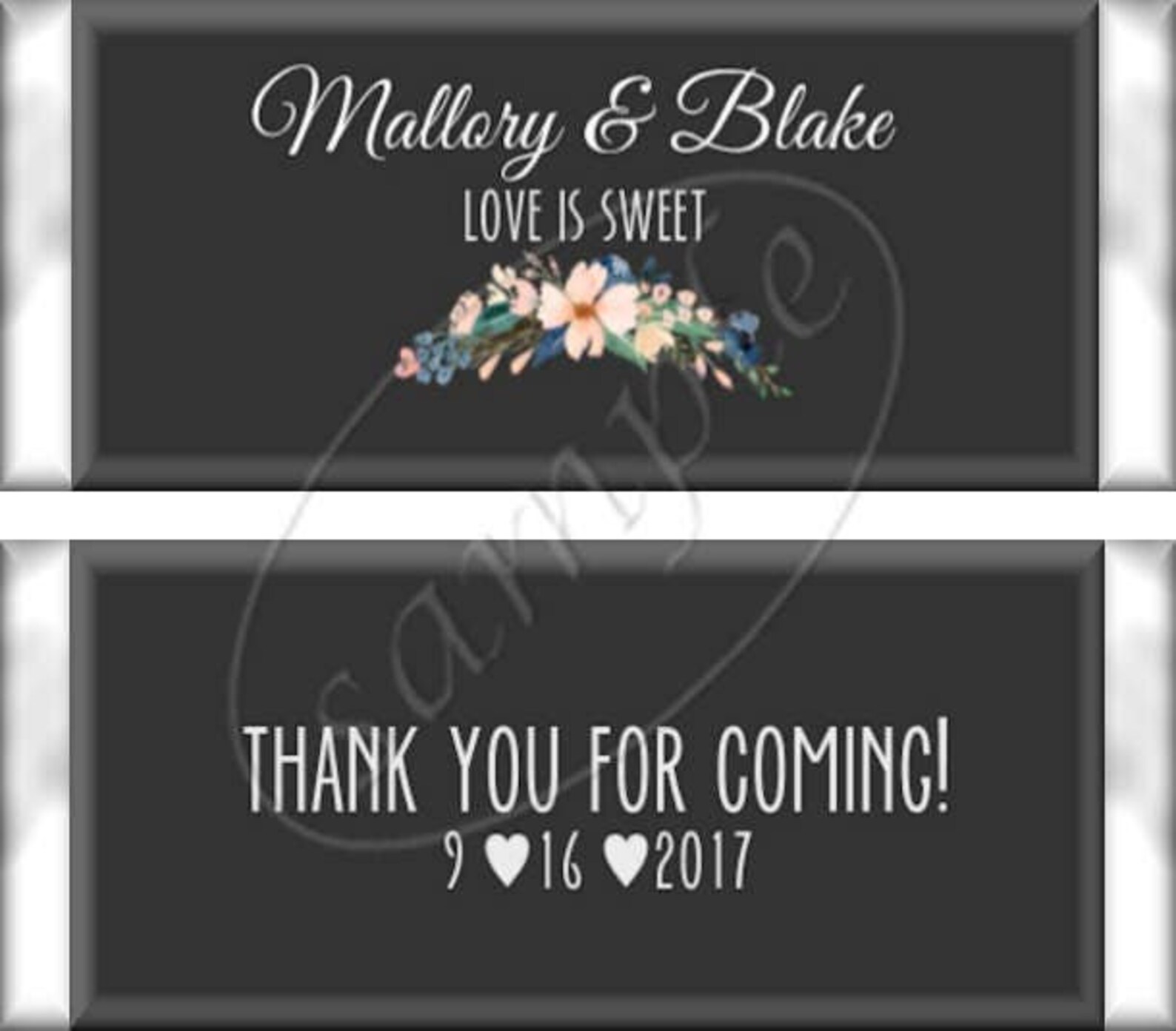 Printable Shabby Chic Chalkboard Theme Wedding Engagement - Etsy