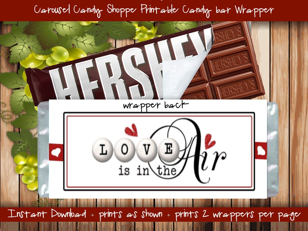 Stickers Printable Kids Candy Wraps Digital Party Favor Large Candy Bar ...