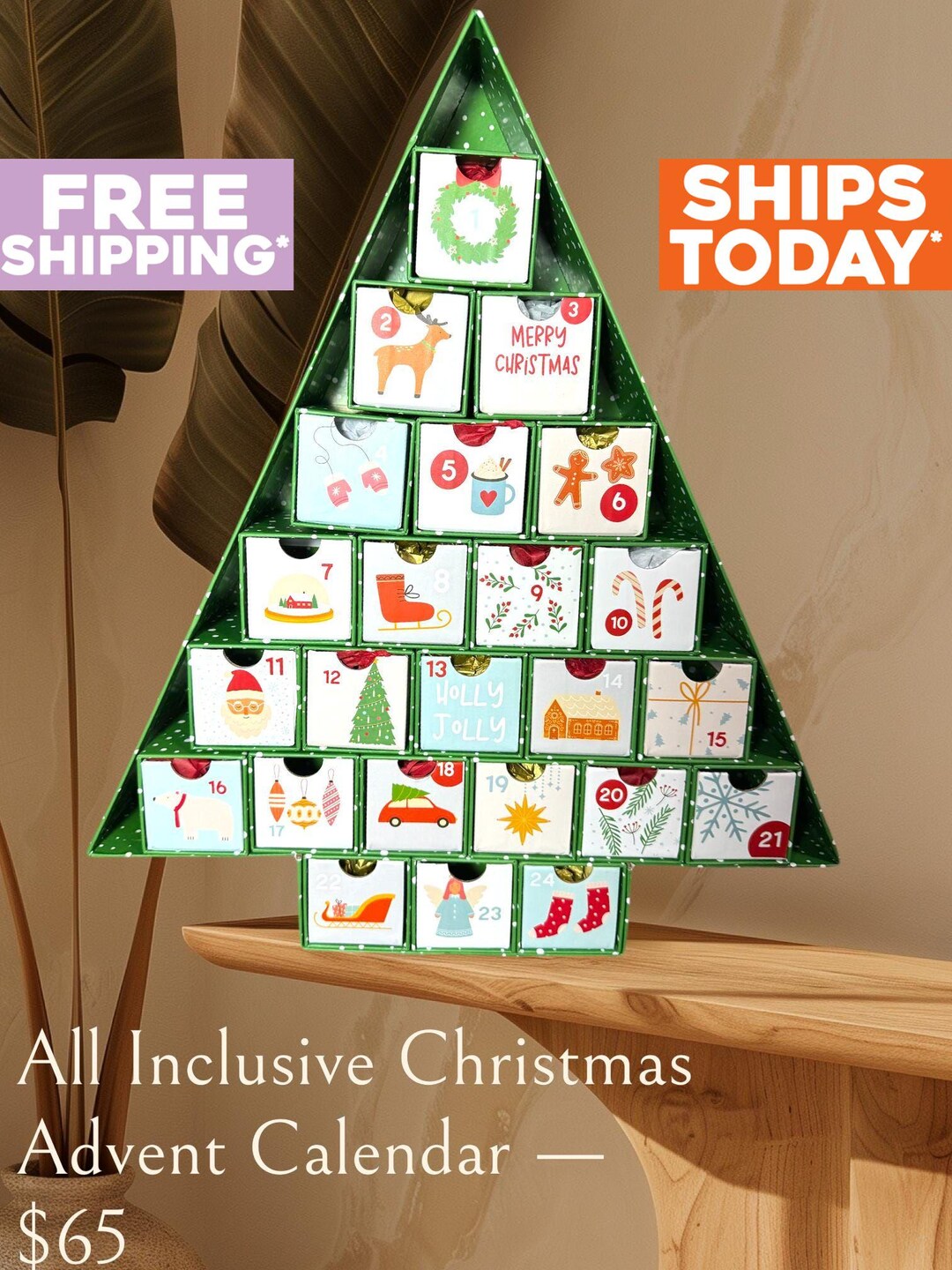 Luxurious Holiday Bliss Advent Calendar: Wax Melts, Body Care & Cozy ...