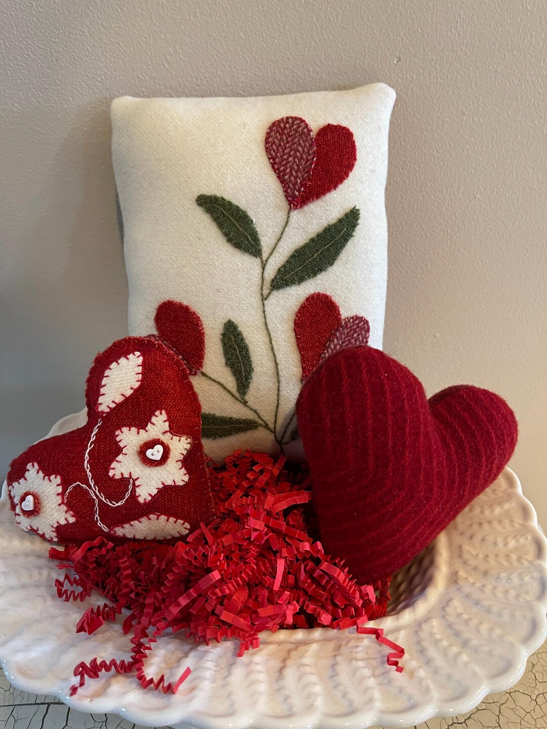 Wool Valentine Bowl Fillers - Etsy