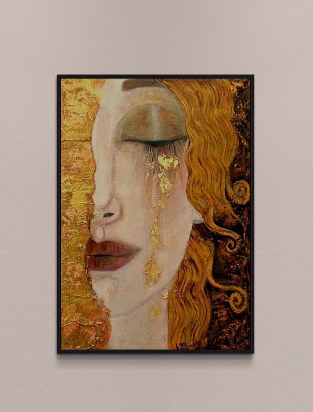 Gustav Klimt Golden Tears – Canvas Print of a Stunning Art Piece ...
