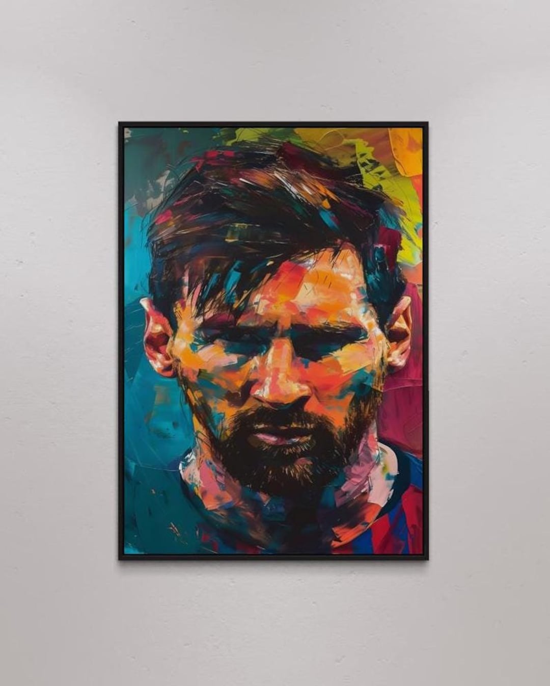 Lionel Messi Pop Art Canvas Wall Art Vibrant Soccer Icon Artwork ...