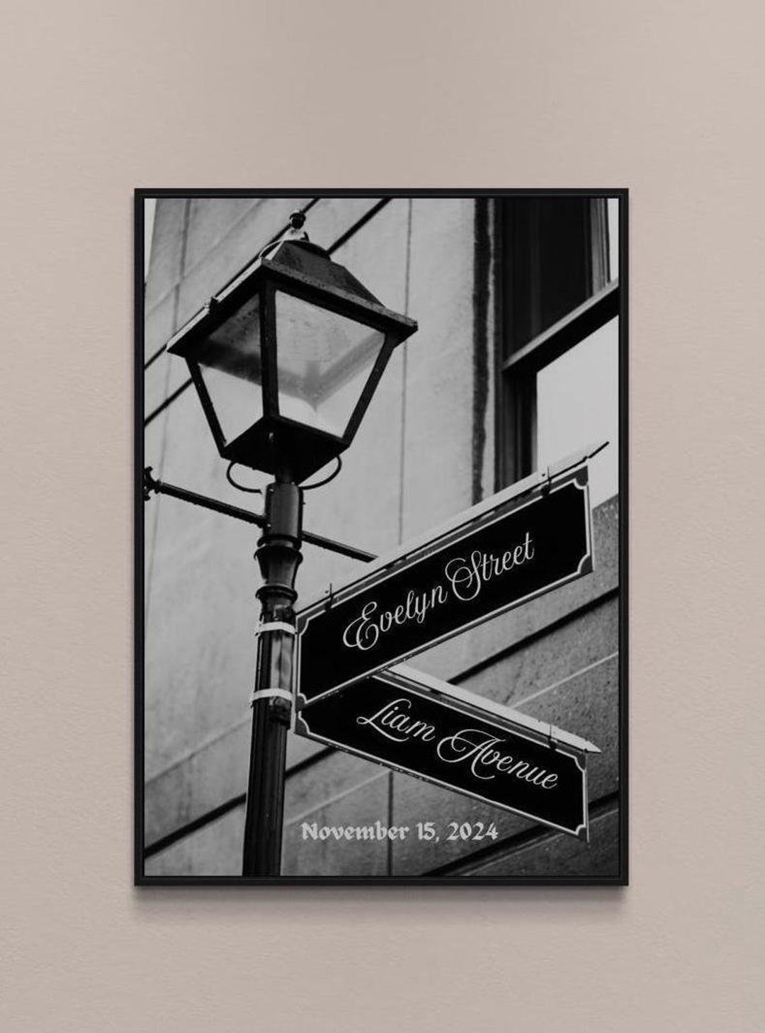 Personalized Name Vintage Street Sign Poster, Custom Name Direction ...
