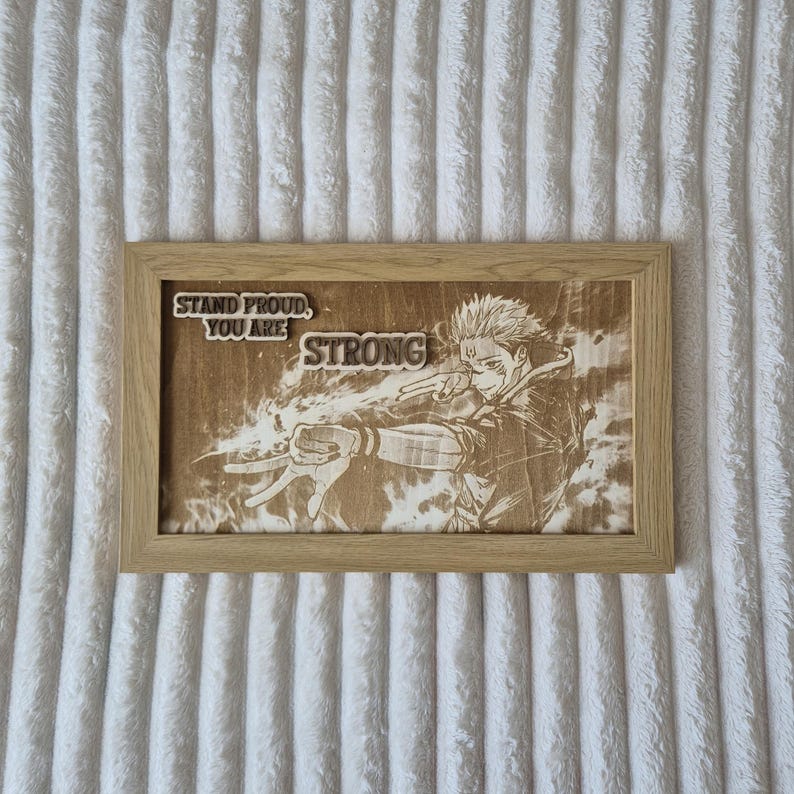 Jujutsu Kaisen Sukuna Wall Art – Laser Engraved Wood Frame Decor - Etsy UK