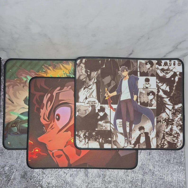 Solo Leveling Jinu Mouse Pad – Anime Manga Desk Mat – Gaming Mousepad ...