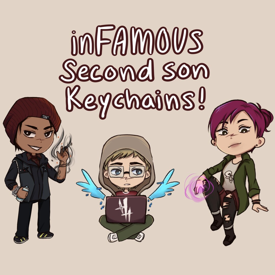 RESTOCKED! Infamous Second Son - Acrylic Double-sided 2.5'' Keychains ...