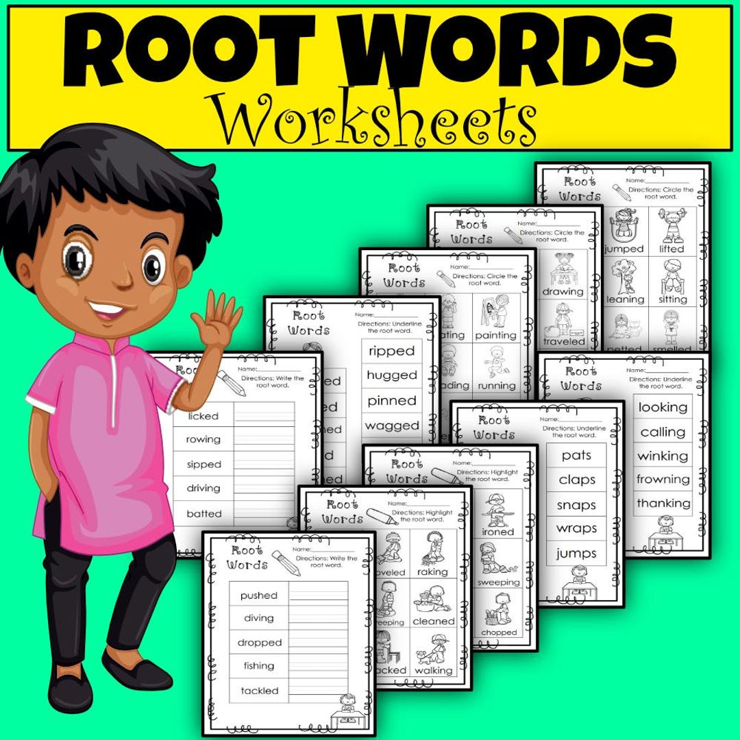 Root Word Worksheets & Activities - Etsy
