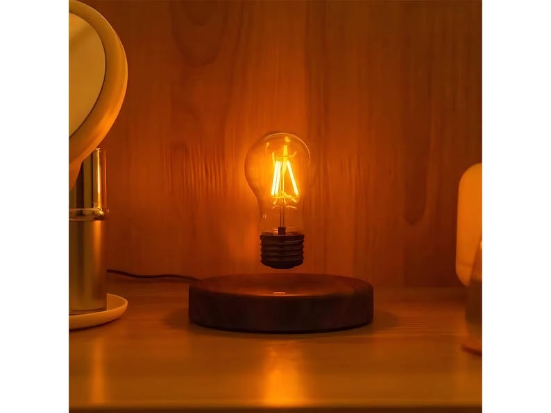 Magnetic Levitating Desk Lamp | Floating LED Asian Style Lamp | Unique ...