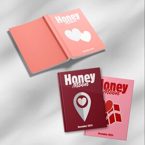 Honeymoon Photo Book Canva Template Bundle, Printed Luxury Honeymoon ...