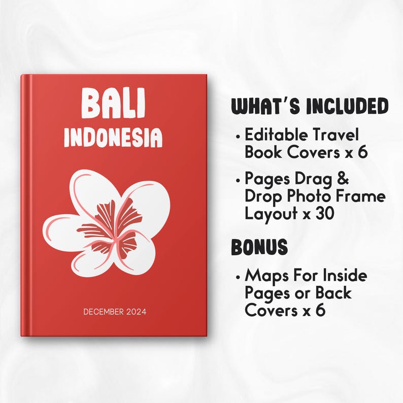 Travel Photo Book Templates, Travel Print Photo Book Covers Fully ...