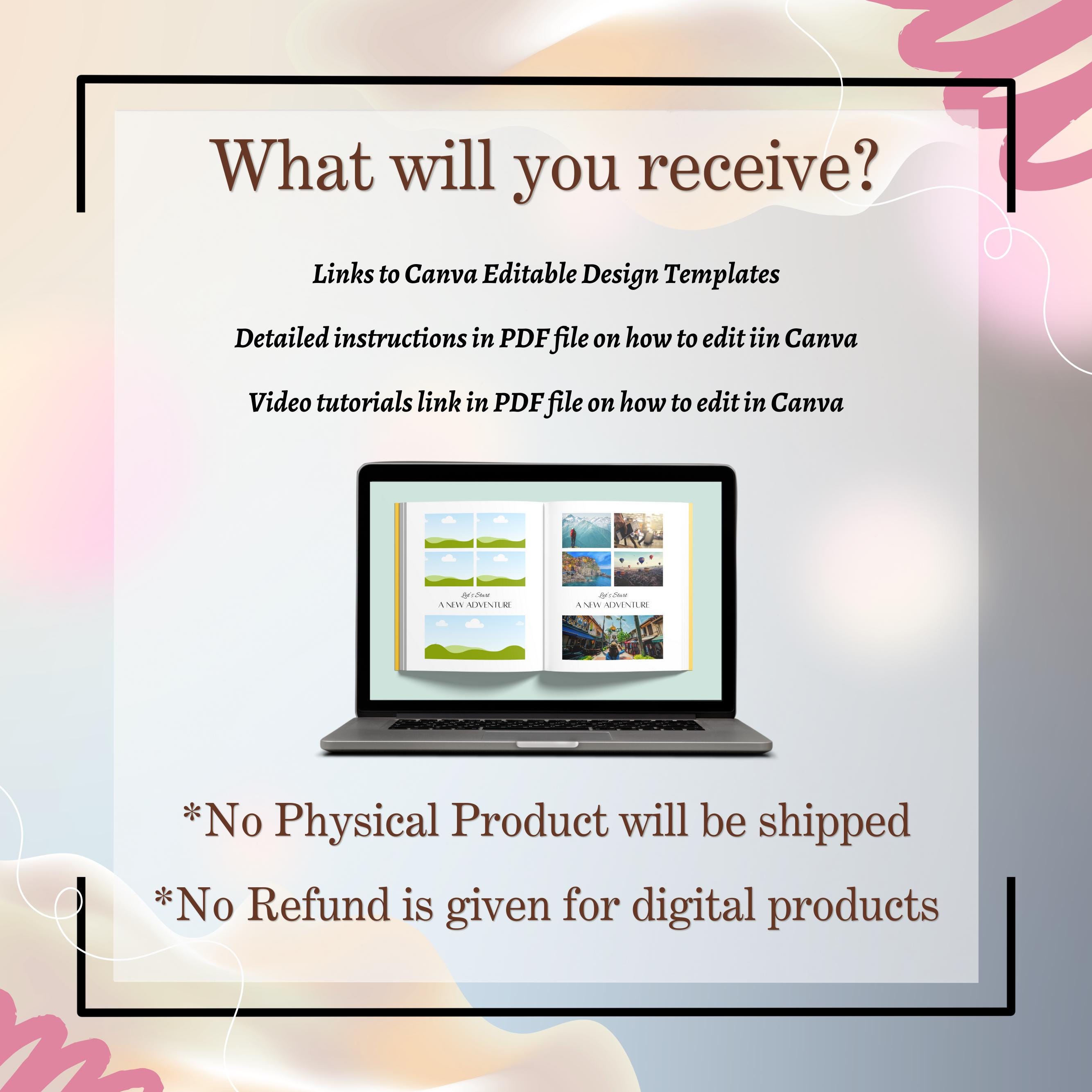 60+ Travel Photo Book Canva Templates, Luxury Printed Photo Book ...