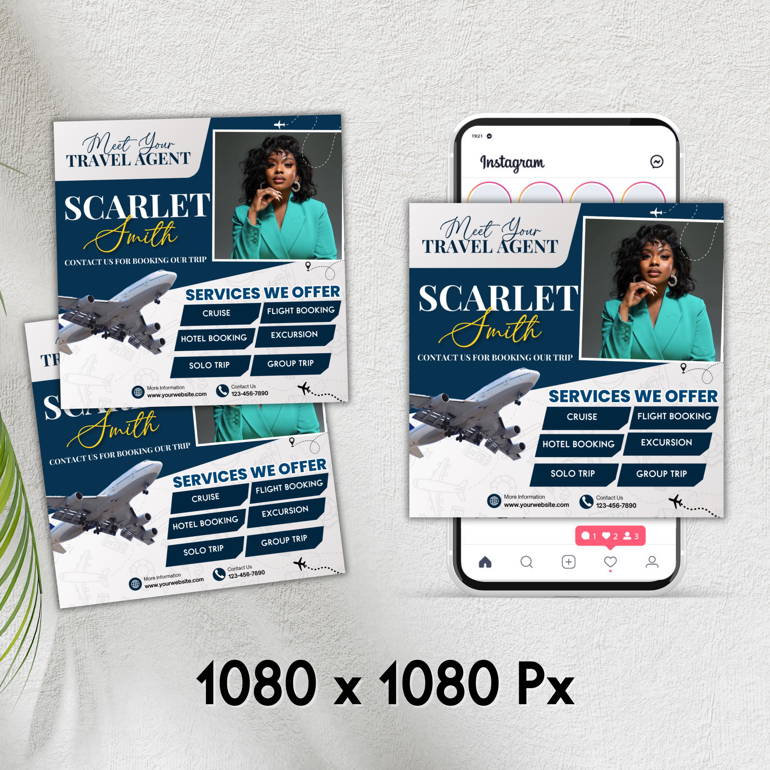 Travel Agent Flyer, DIY E-flyer Template, Travel Flyer, Vacation Flyer ...