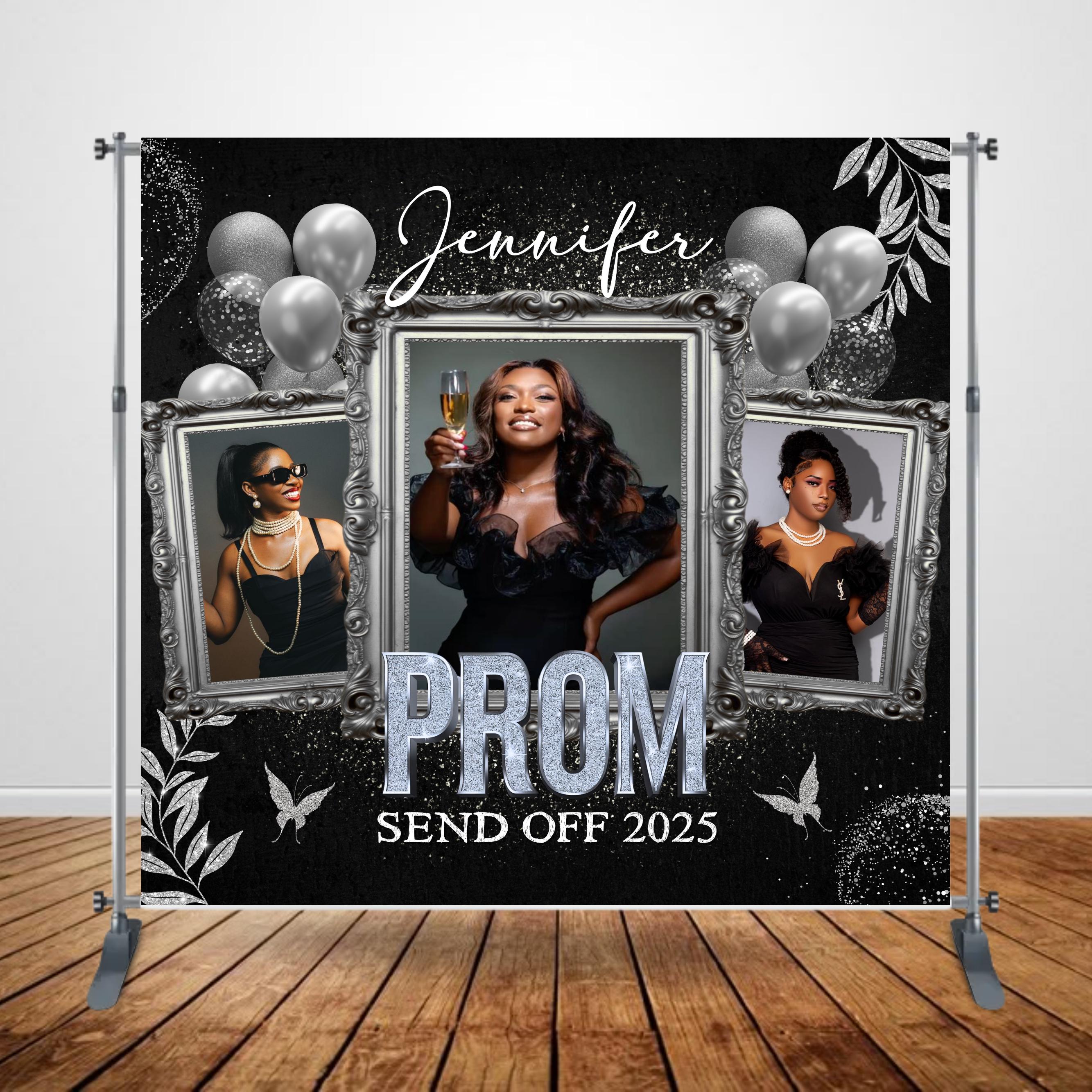 Prom Banner Template, 2025 Prom Send off Graduation Banner, Prom Party ...