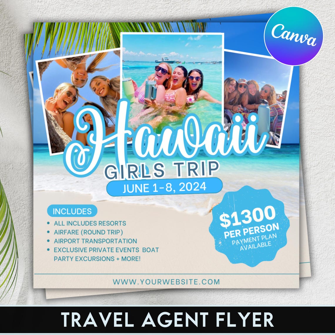 Travel Agent Flyer, DIY E-flyer Template, Travel Flyer, Vacation Flyer ...