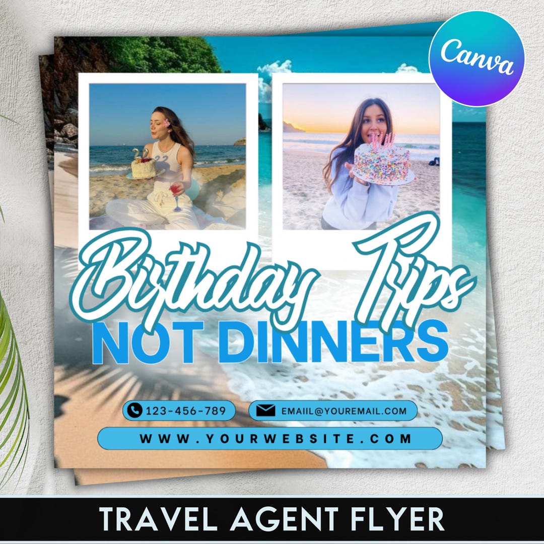 Travel Agent Flyer, DIY E-flyer Template, Travel Flyer, Vacation Flyer ...