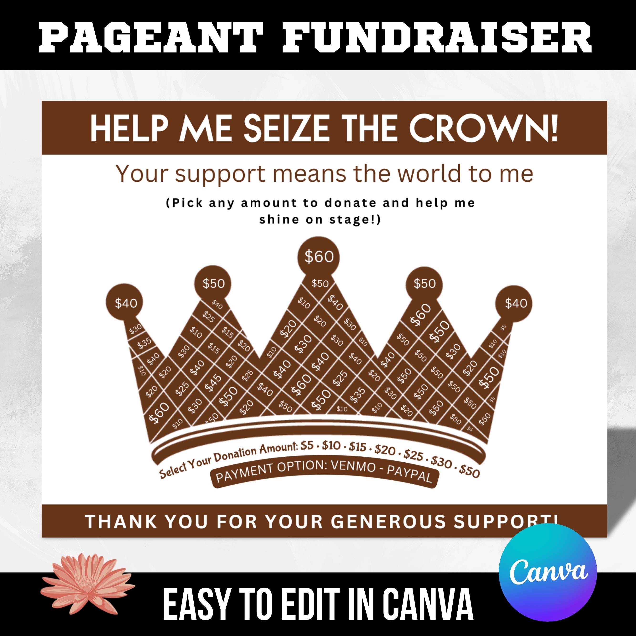 Pageant Fundraiser, Pageant Crown Fundraiser, Pageant Fundraising ...