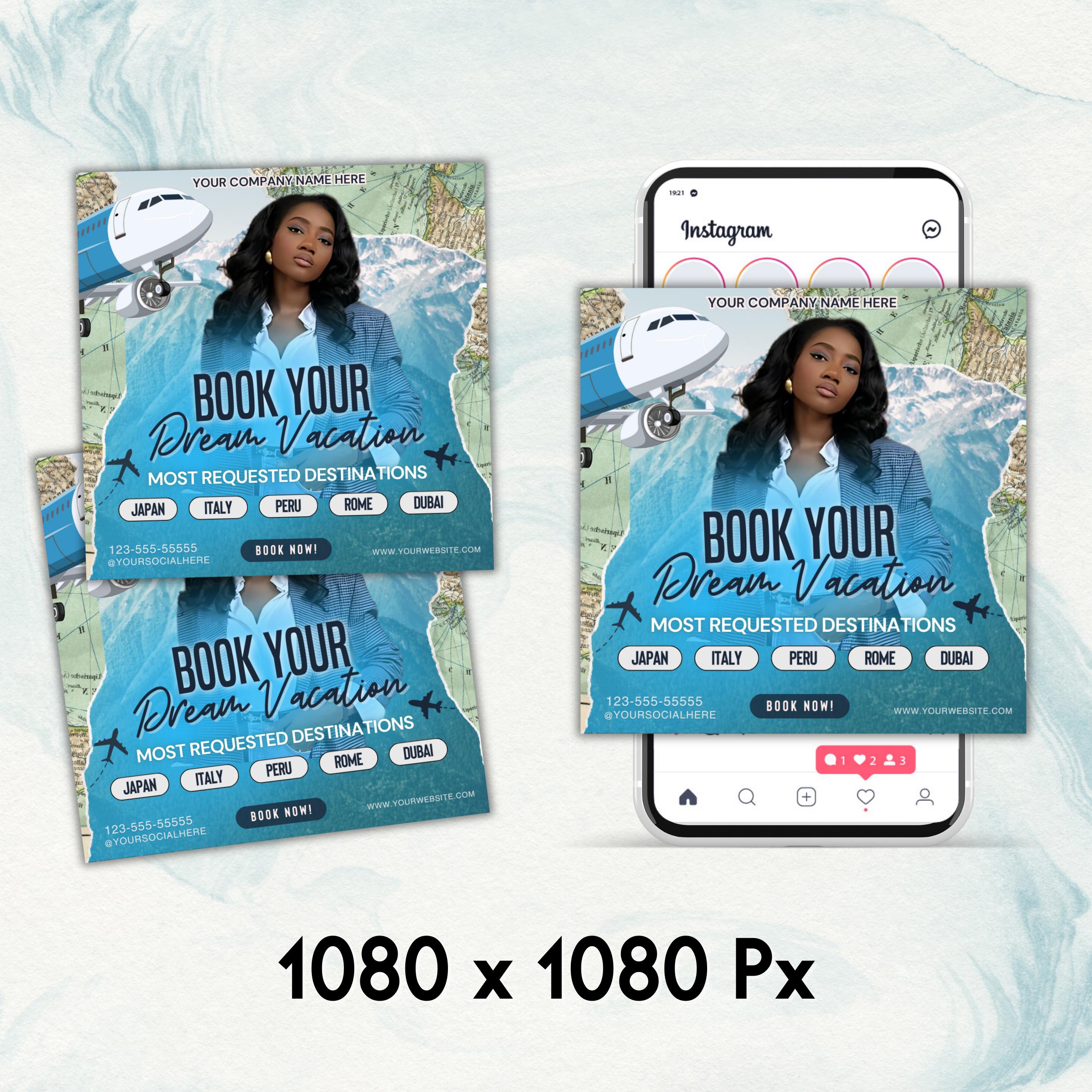 Travel Agent Flyer, DIY E-flyer Template, Travel Flyer, Vacation Flyer ...