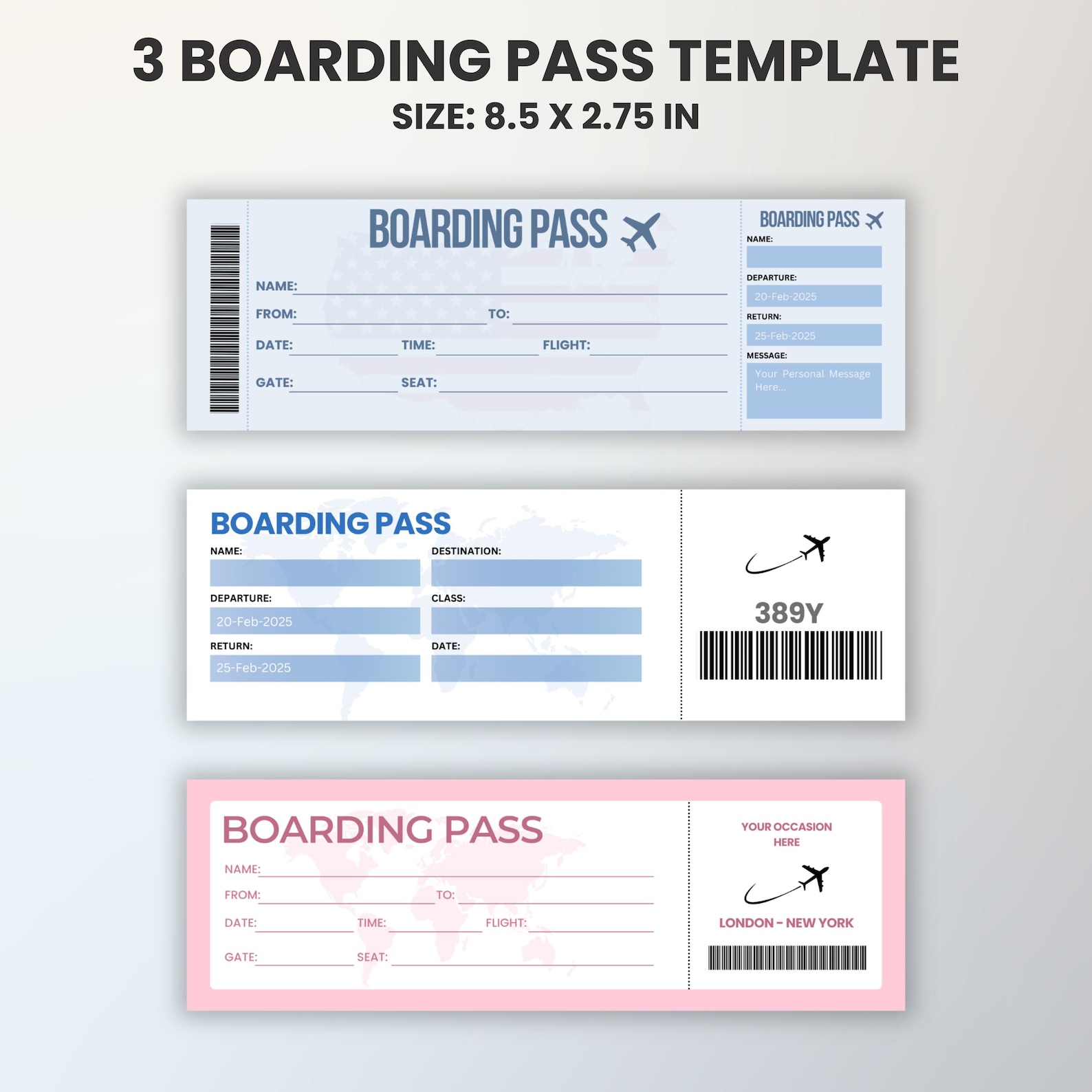 Editable Us Passports for Kids, Printable Passport for Kid for Playing ...