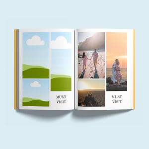 Honeymoon Photo Book Canva Template Bundle, Printed Luxury Honeymoon ...