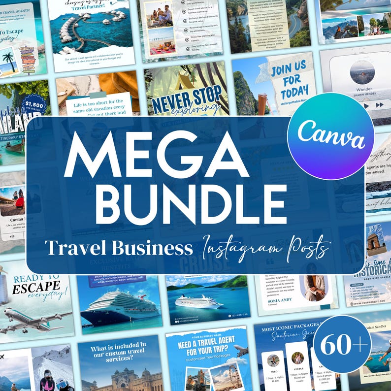 60+ Travel Agent Instagram Post, Travel Agent Social Media Templates ...