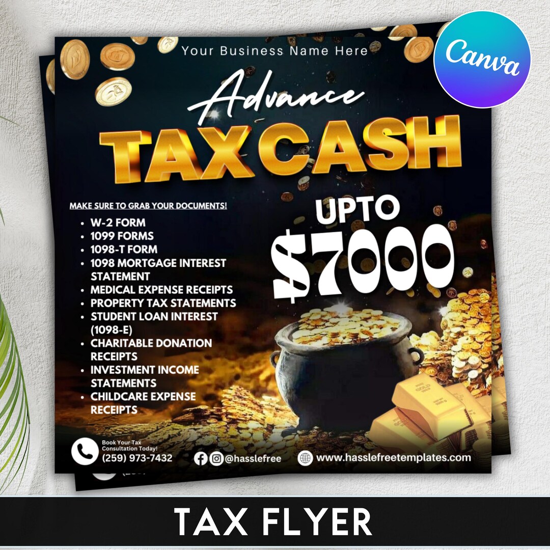 Tax Preparation Flyer, Tax Flyer, Tax Season, Tax Prep Season Flyer, Accountant Flyer, Tax Prep ...