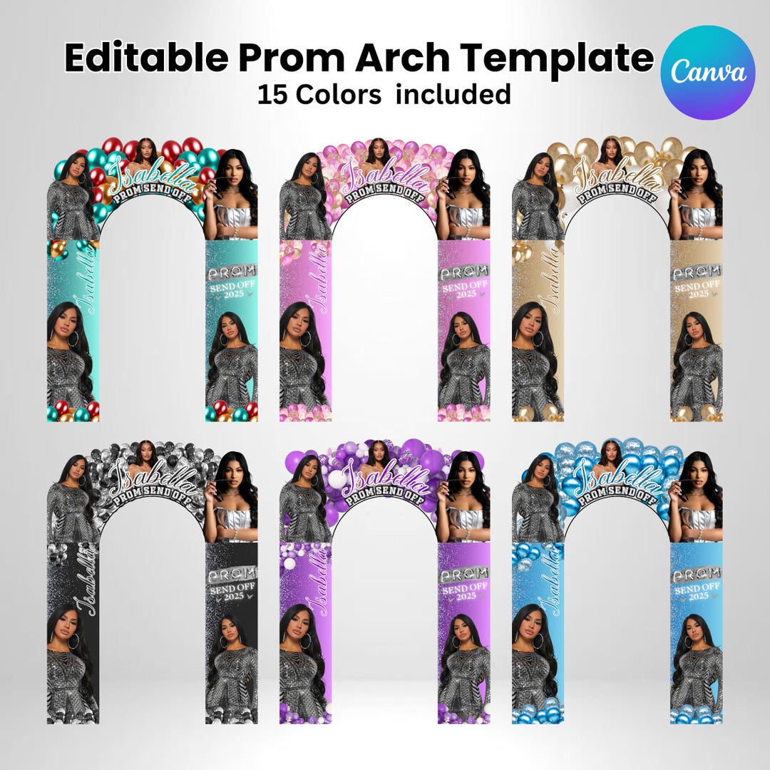 Prom Entrance Arch Template, Prom Send off Arch, Prom Party Decor, Prom ...