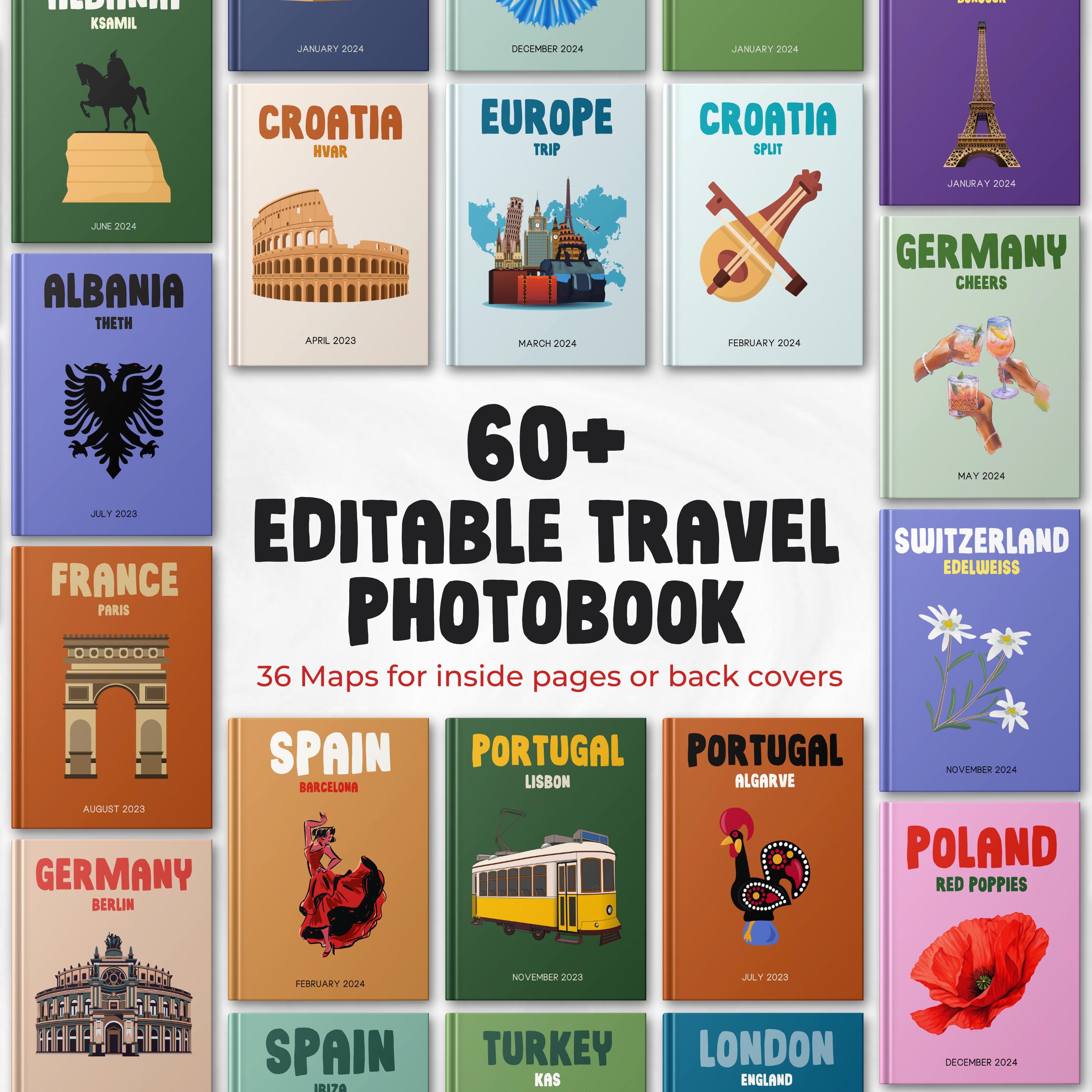 60+ Travel Photo Book Templates, Travel Print Photo Book Covers Fully ...