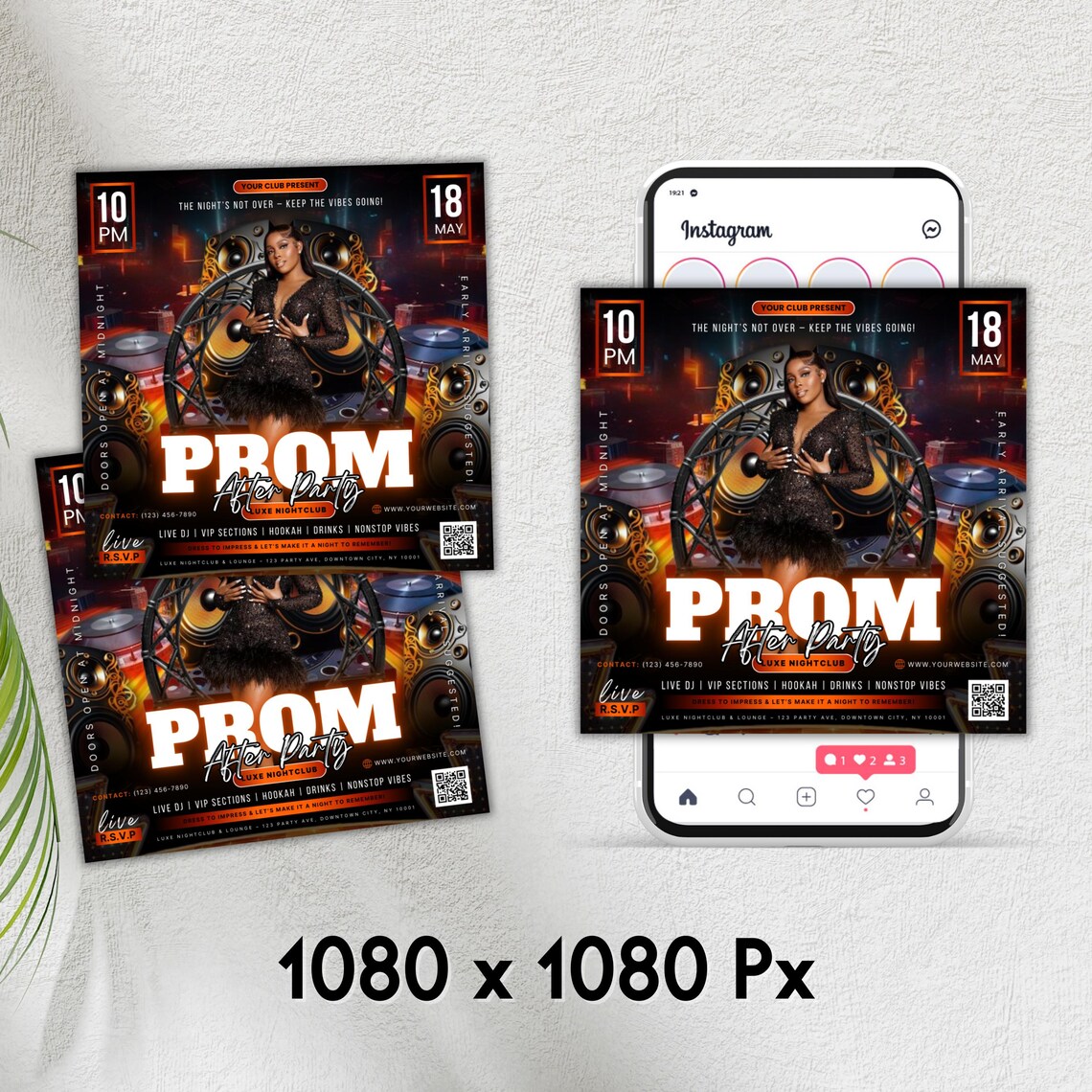 Prom After Party Flyer, College School After Party, Prom Season Flyer ...