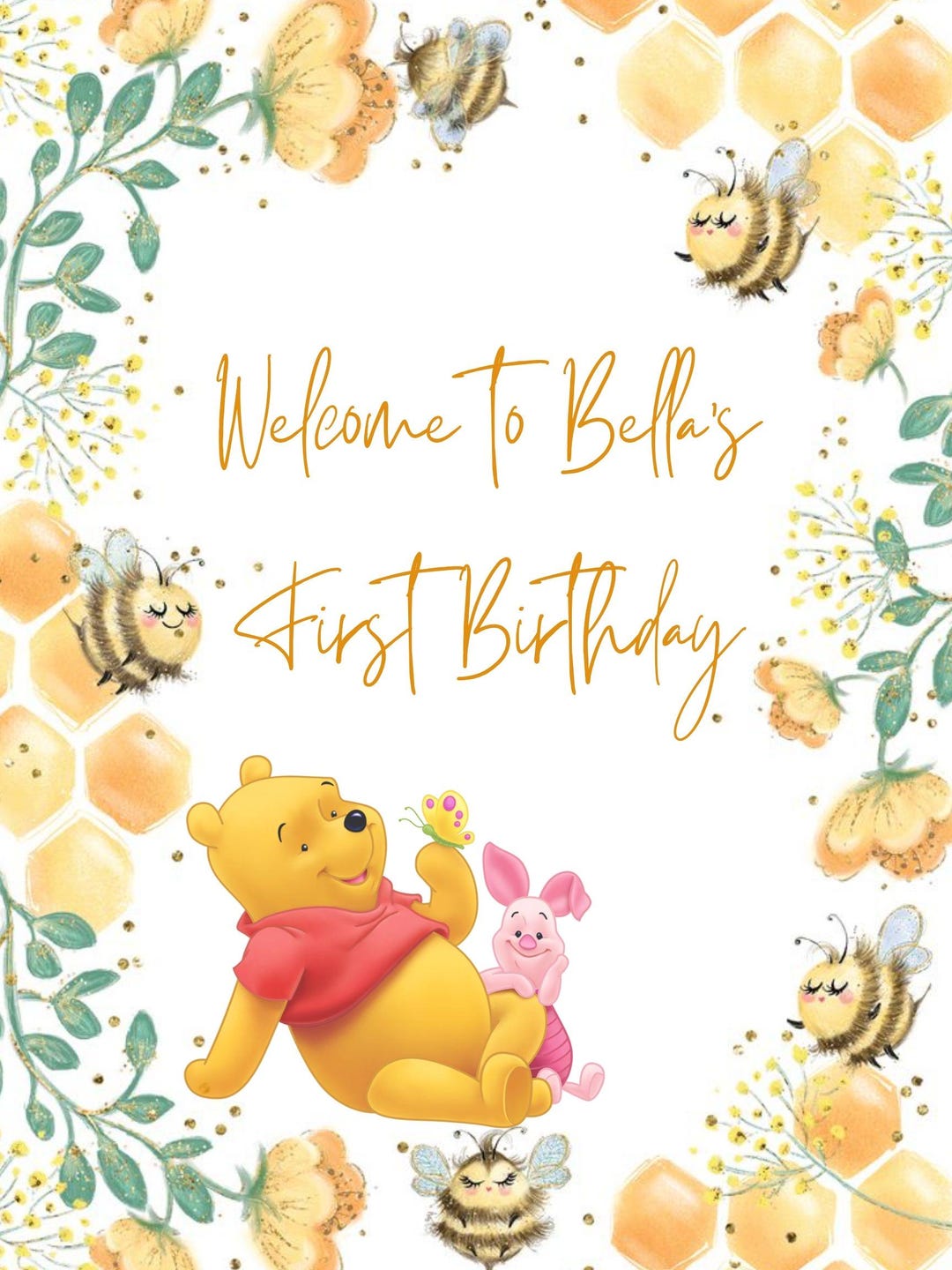 Winnie the Pooh Birthday Board - Etsy