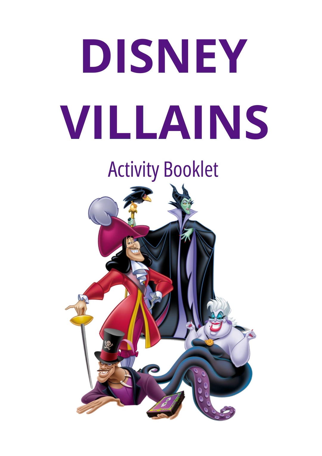 Villains Activity Book, Colouring Sheets, Word Searches, Cross Works ...