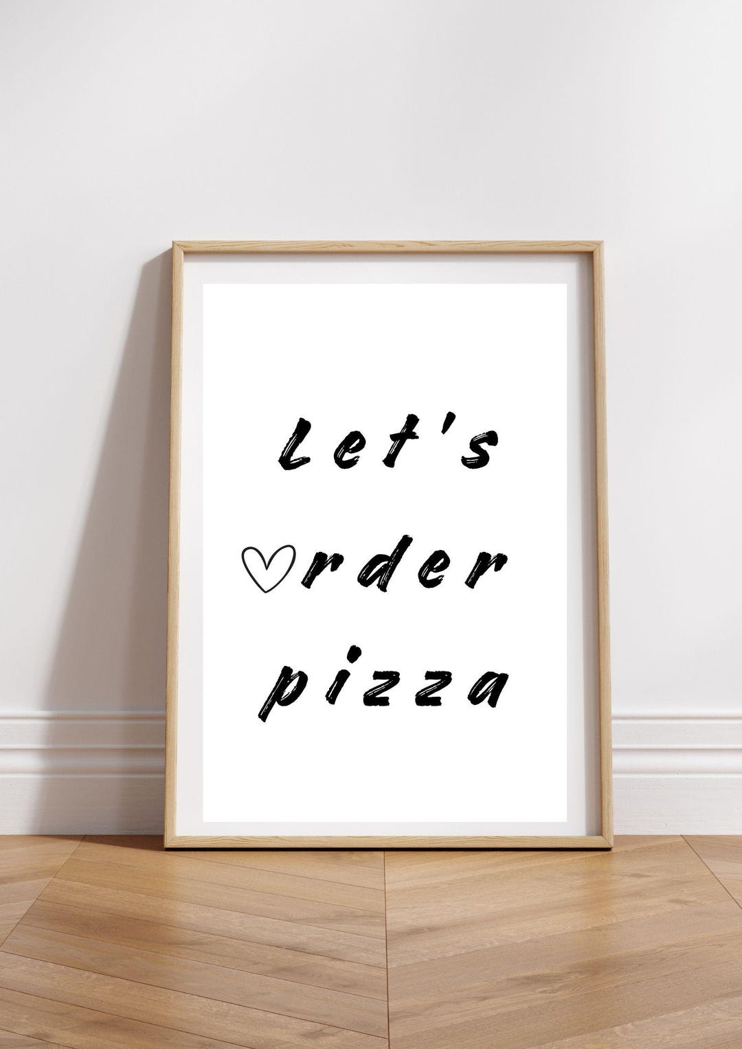 Lets Order Pizza, Cute, Trendy Kitchen Print! Instant Digital ...