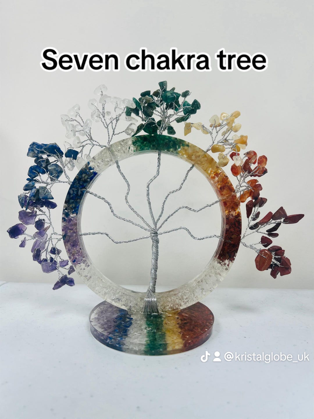 Chakra Crystal Tree, Crystal Tree, Gemstone Tree, Bonsai Tree , Seven ...